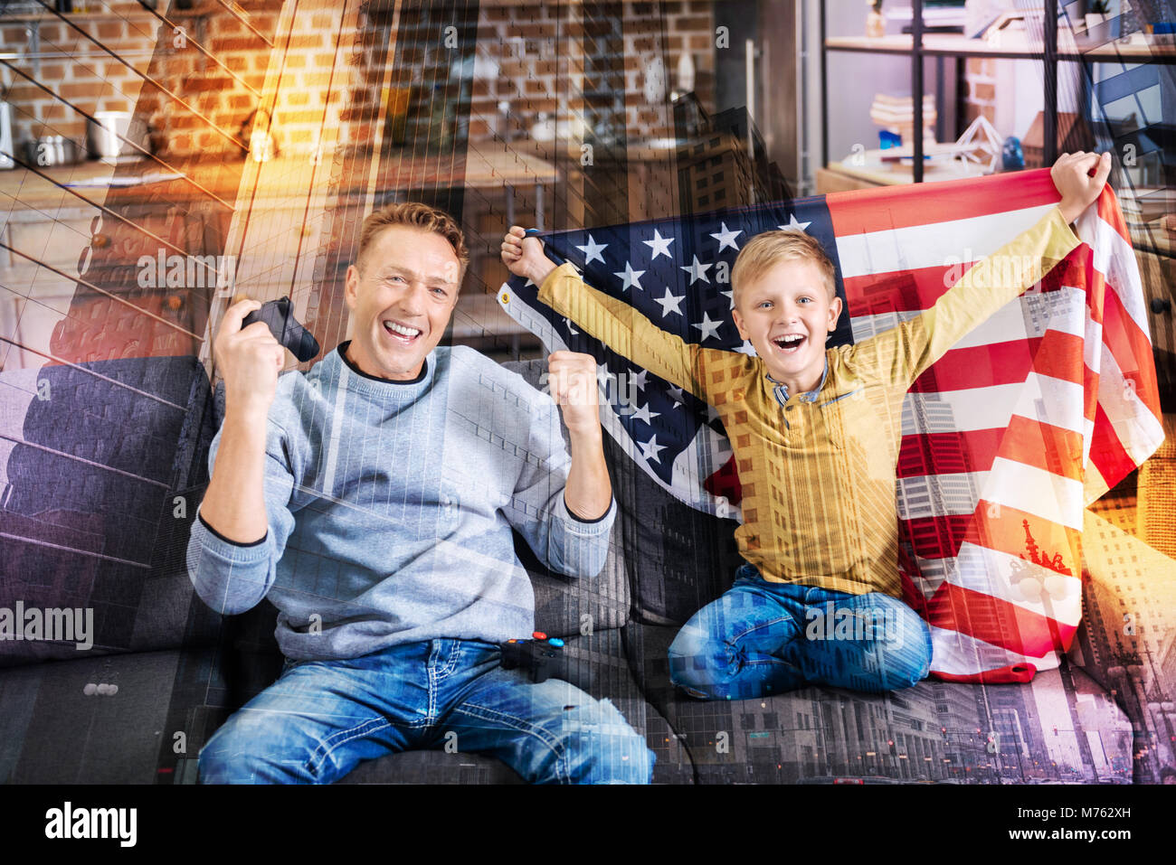 Happy americans hi-res stock photography and images - Alamy