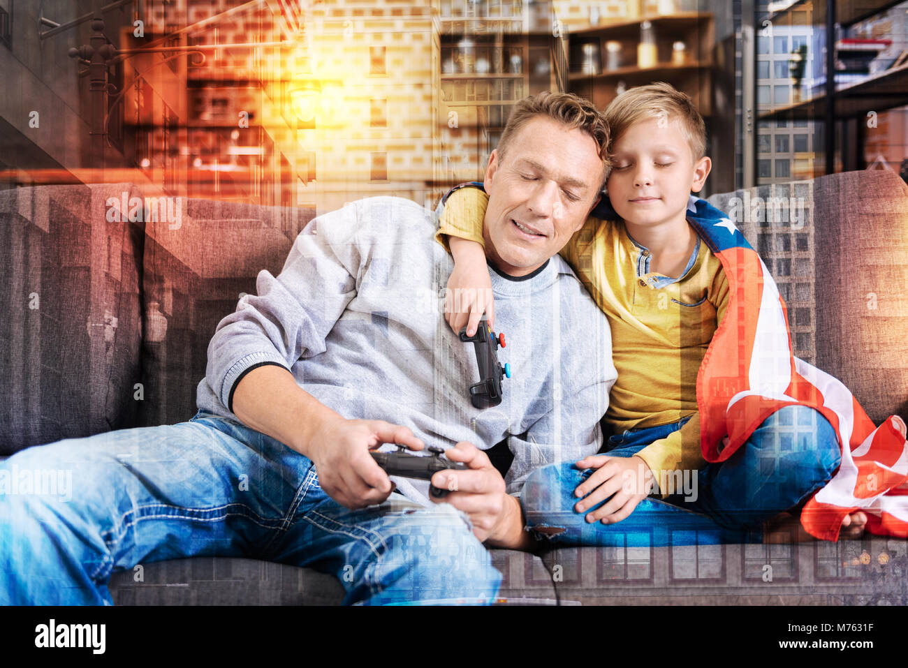 Father falling hi-res stock photography and images - Alamy