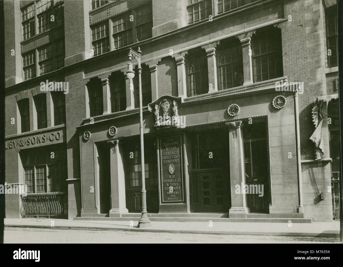 The Lakeside Press Building in Chicago is shown in this early 20th ...