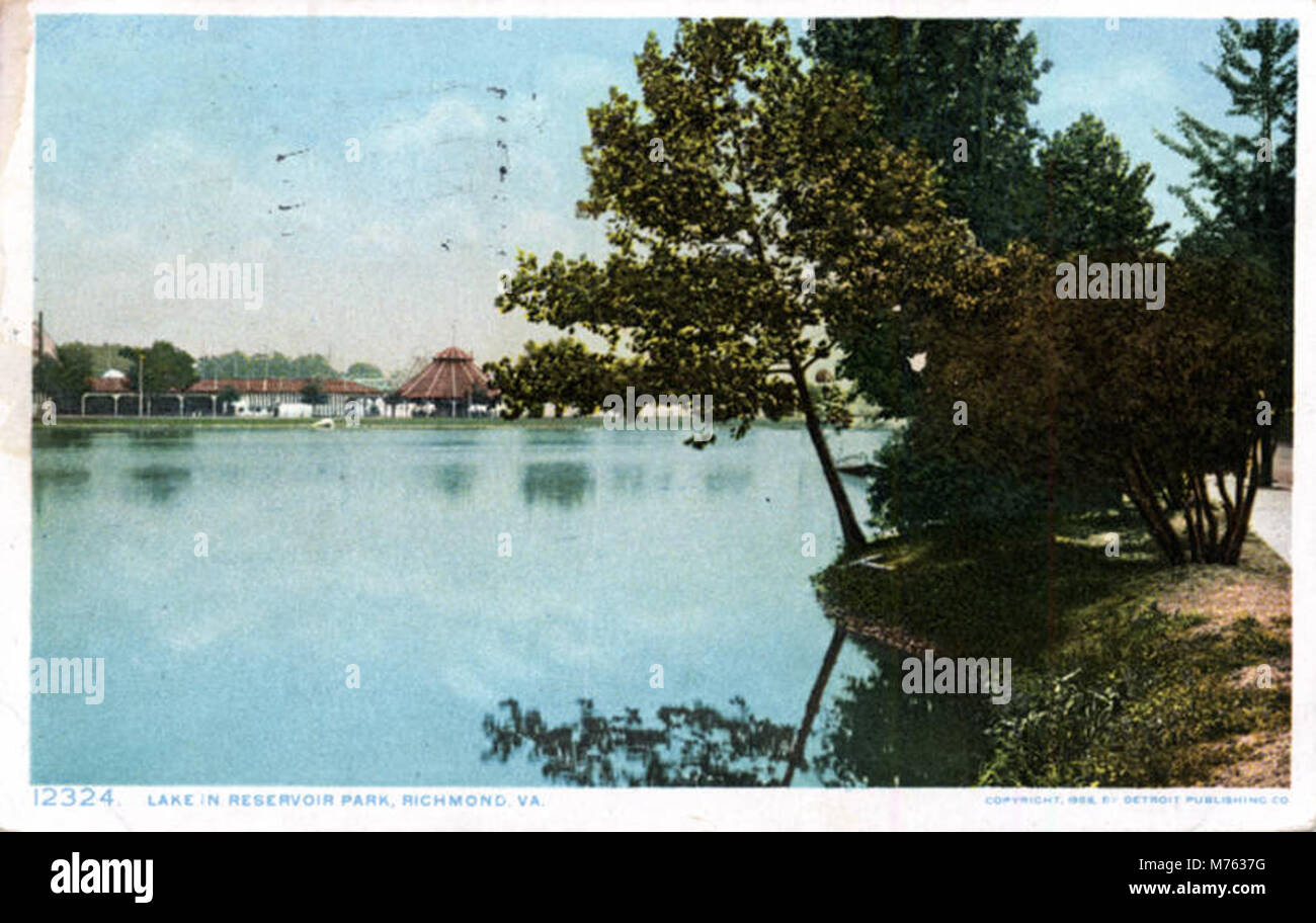 A scenic lake located in Reservoir Park, offering a peaceful view of ...