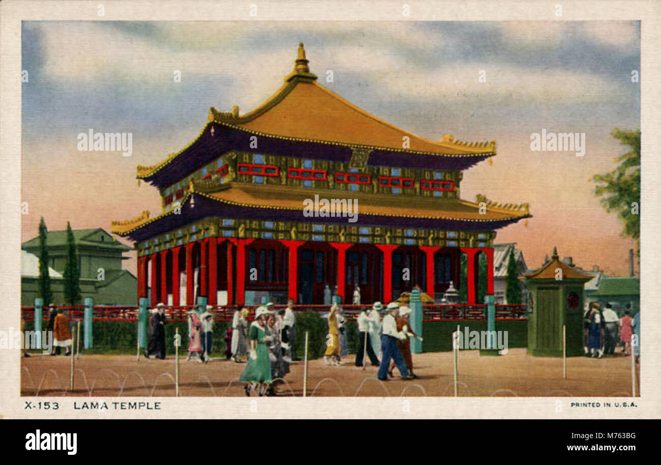A photograph of the Lama Temple, a significant Buddhist temple in ...