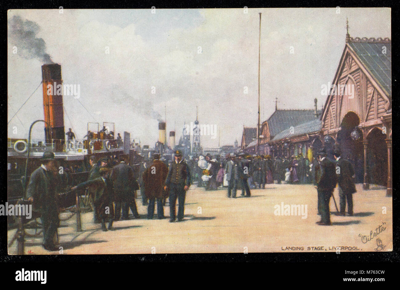 The Landing Stage in Liverpool, a key maritime structure, serves as a ...