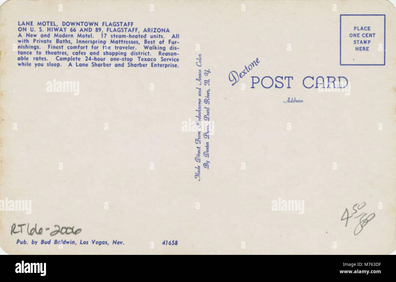 This image captures the Lane Motel, operated by Lane Sharber and ...