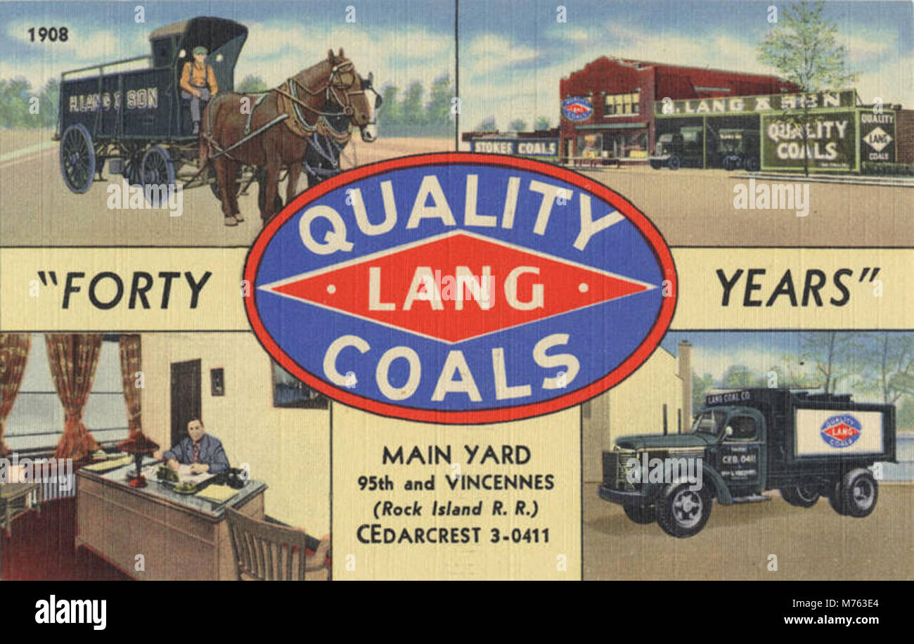 An image showcasing the Lang Coal Company, illustrating the operations ...