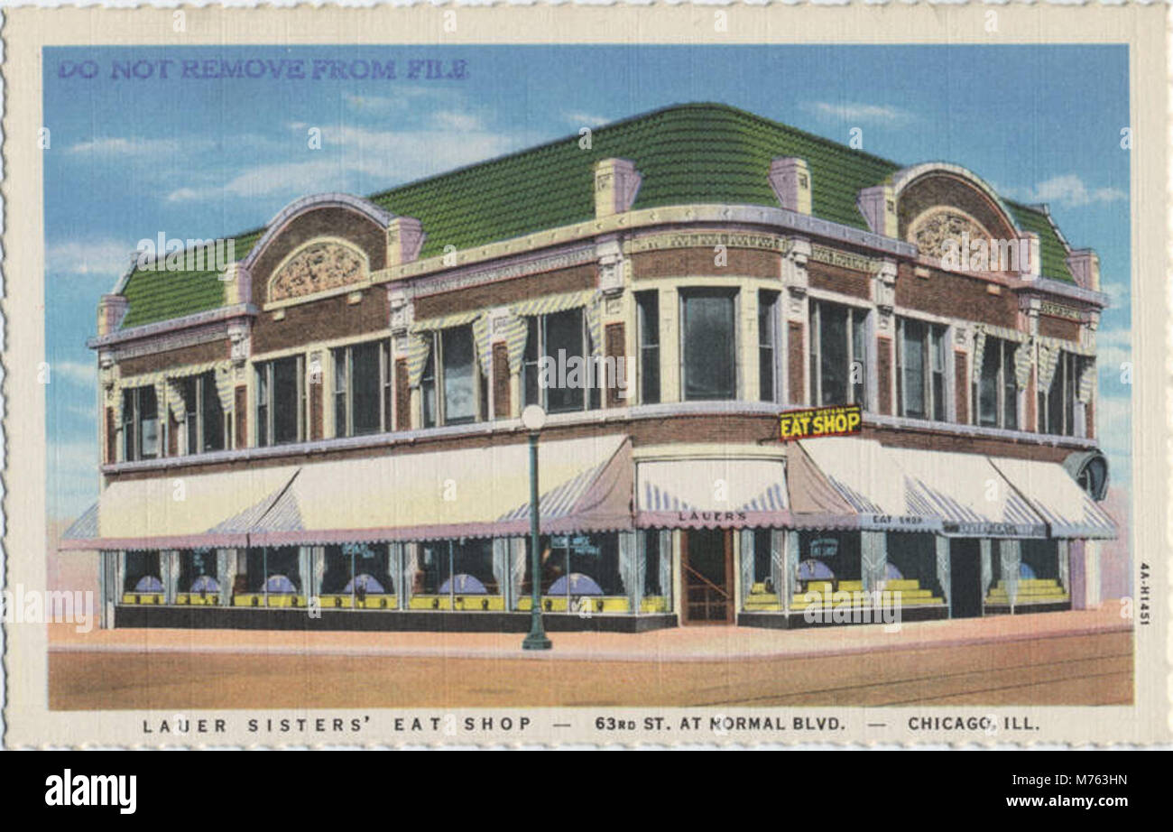 Photograph of the Lauer Sisters Eat Shop located at 63rd St. and Normal ...