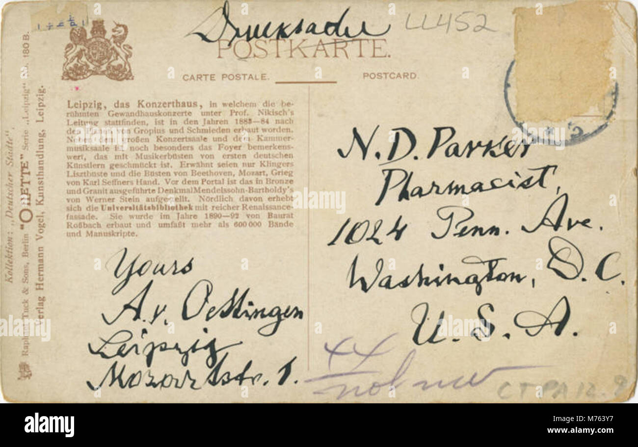 The image shows the Concerthaus in Leipzig, an iconic concert hall ...