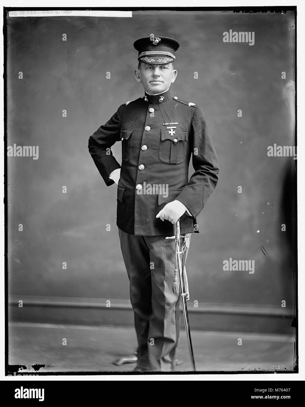 A portrait of Colonel J.A. Lejeune, a significant figure in the U.S ...
