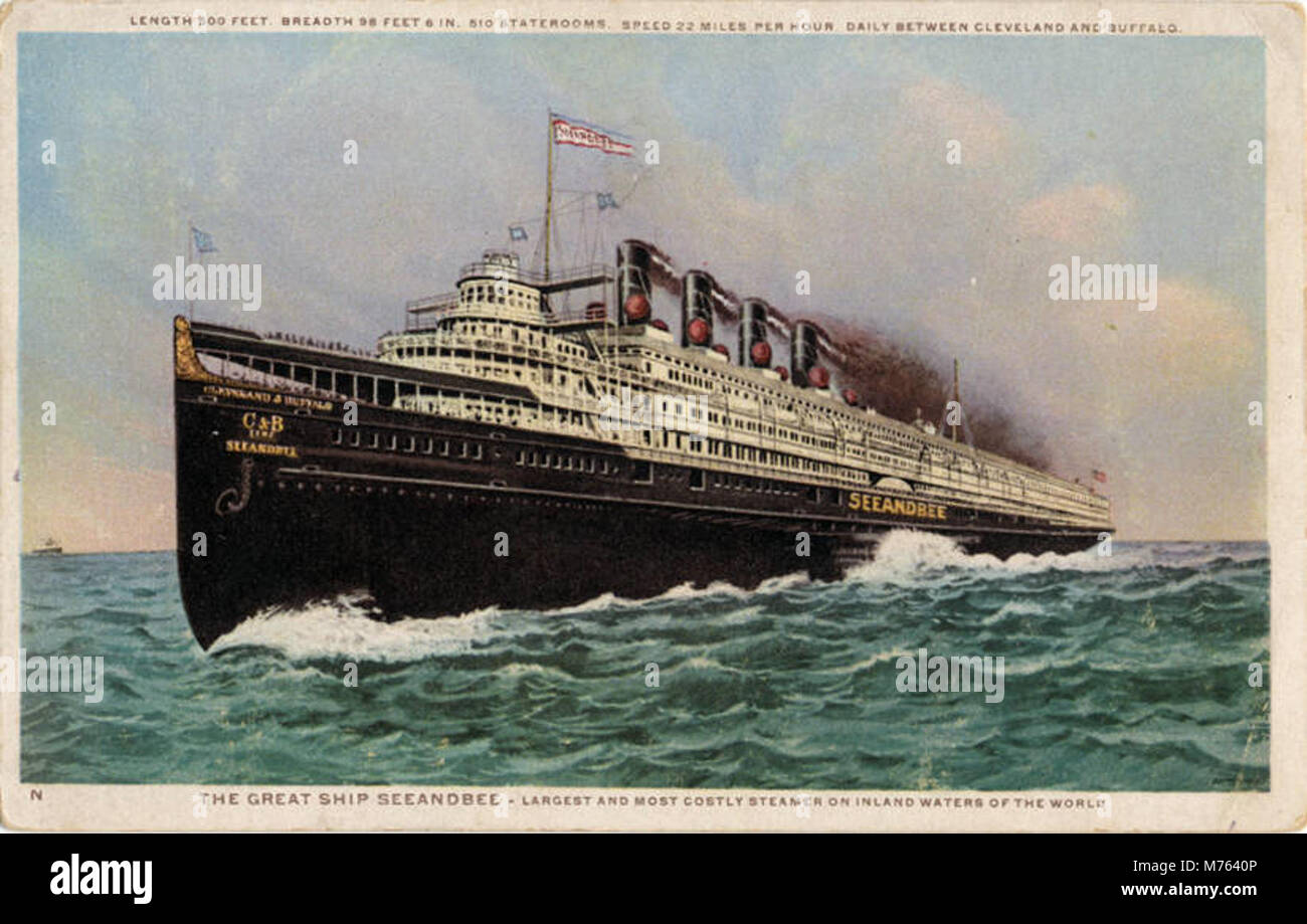 A description of a large passenger ship, with specifications including ...