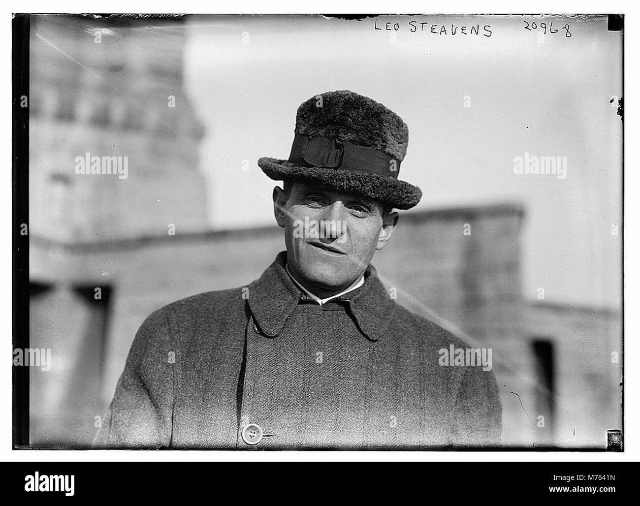 A portrait of Leo Steavens, whose identity may be tied to a specific ...