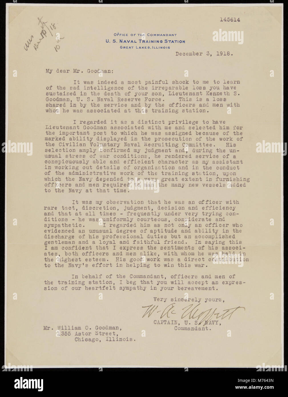 1918 letters hi-res stock photography and images - Alamy