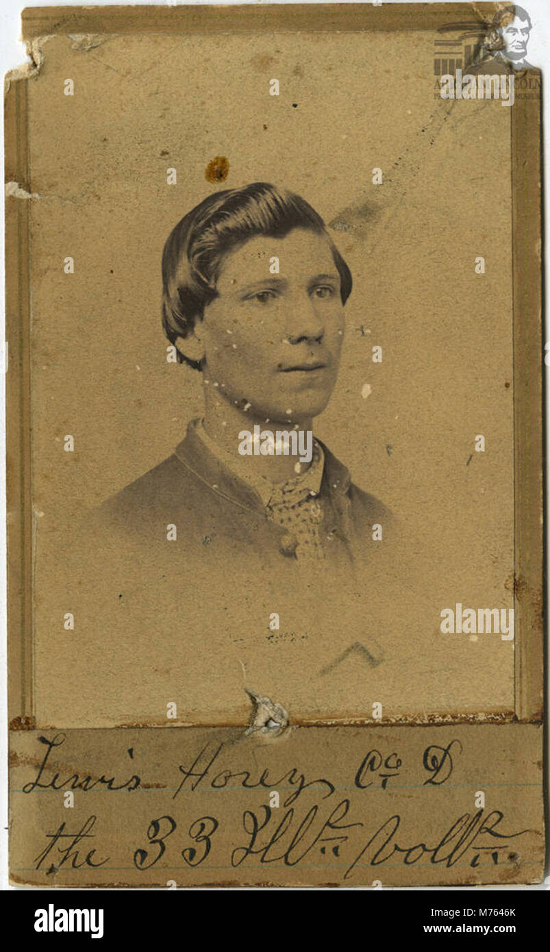 A portrait of Lewis Howey, captured in a formal setting, reflecting ...