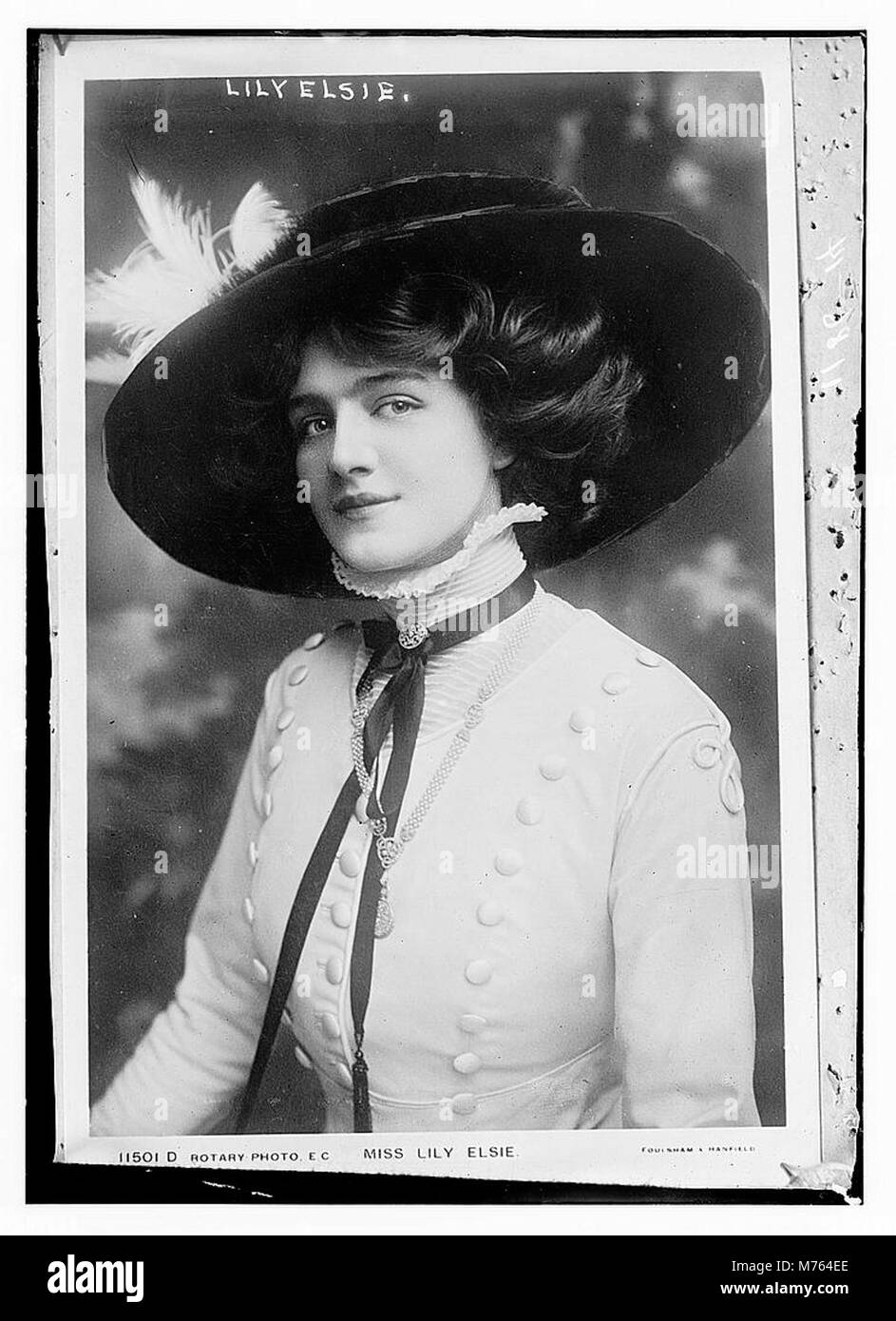 Lily Elsie, a renowned figure from the early 20th century, captured in ...