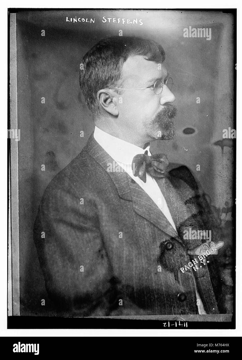A portrait of Lincoln Steffens, a prominent American journalist and ...