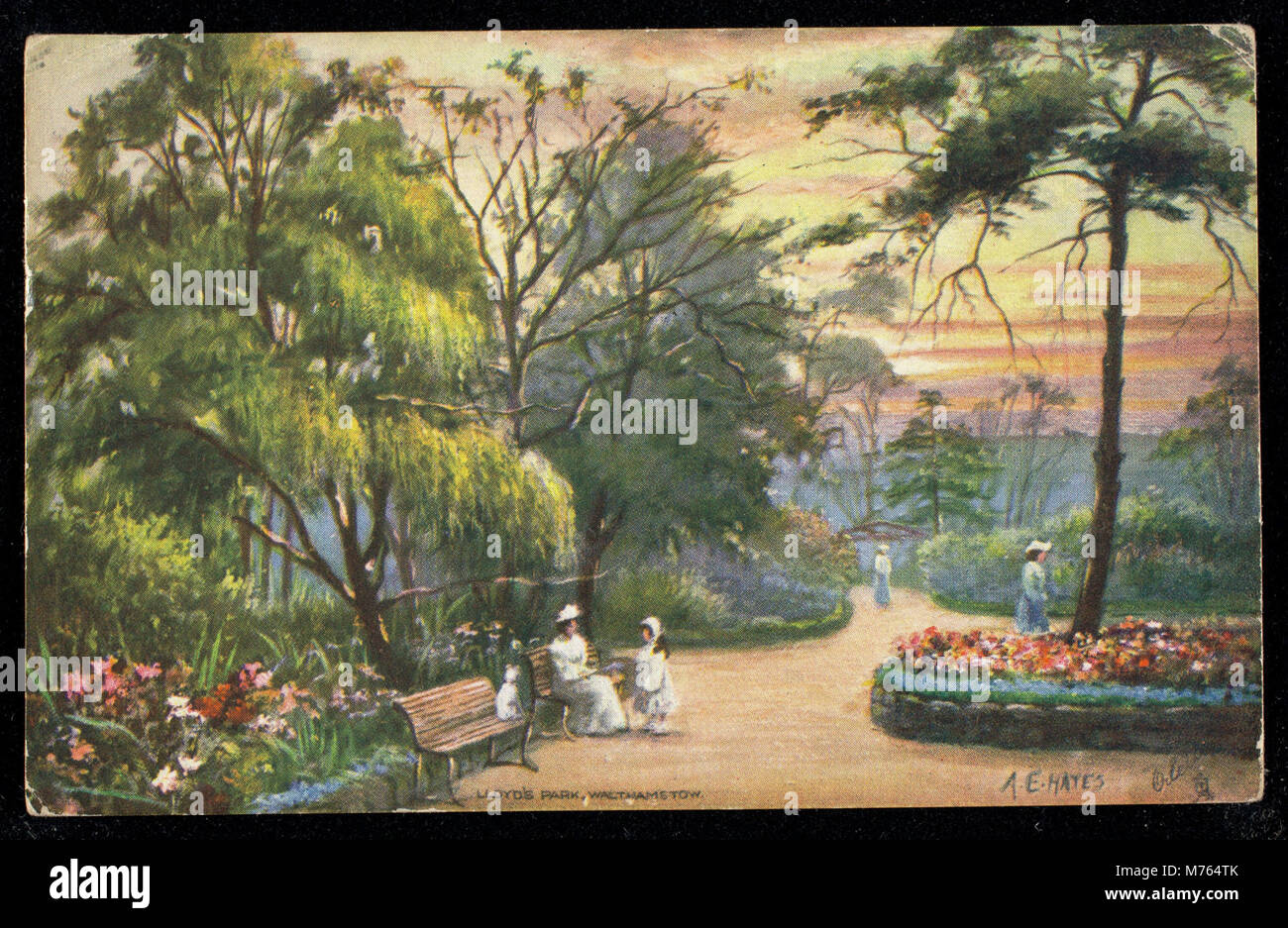 A photograph of Lloyd's Park in Walthamstow, London, capturing the ...