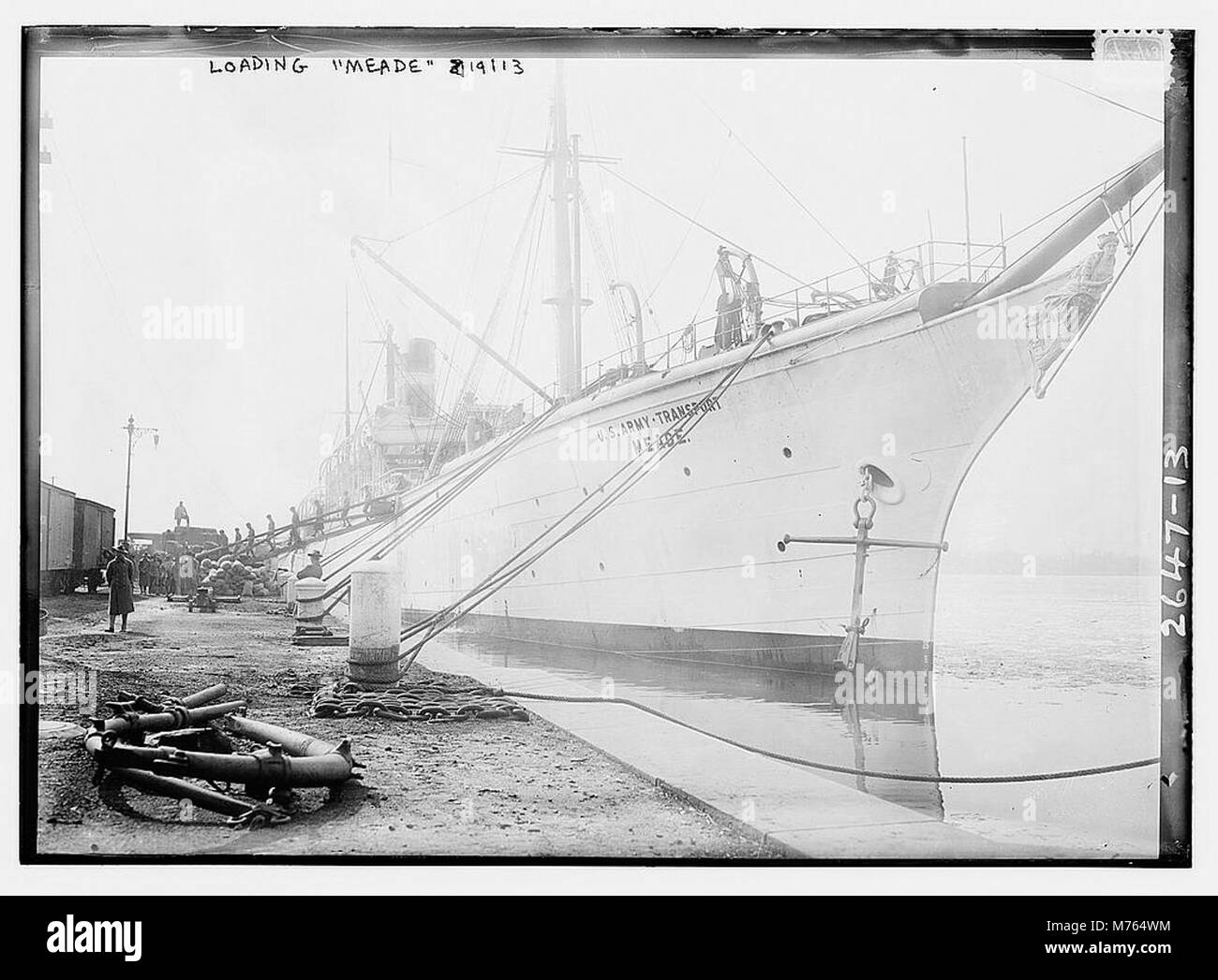 An image depicting the loading of supplies for General George Meade's ...