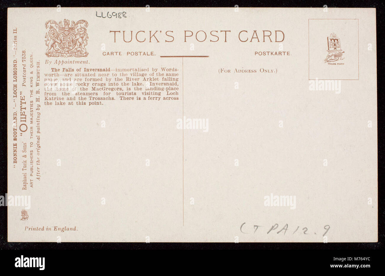 This photograph depicts the stunning Falls of Inversnaid, located on ...