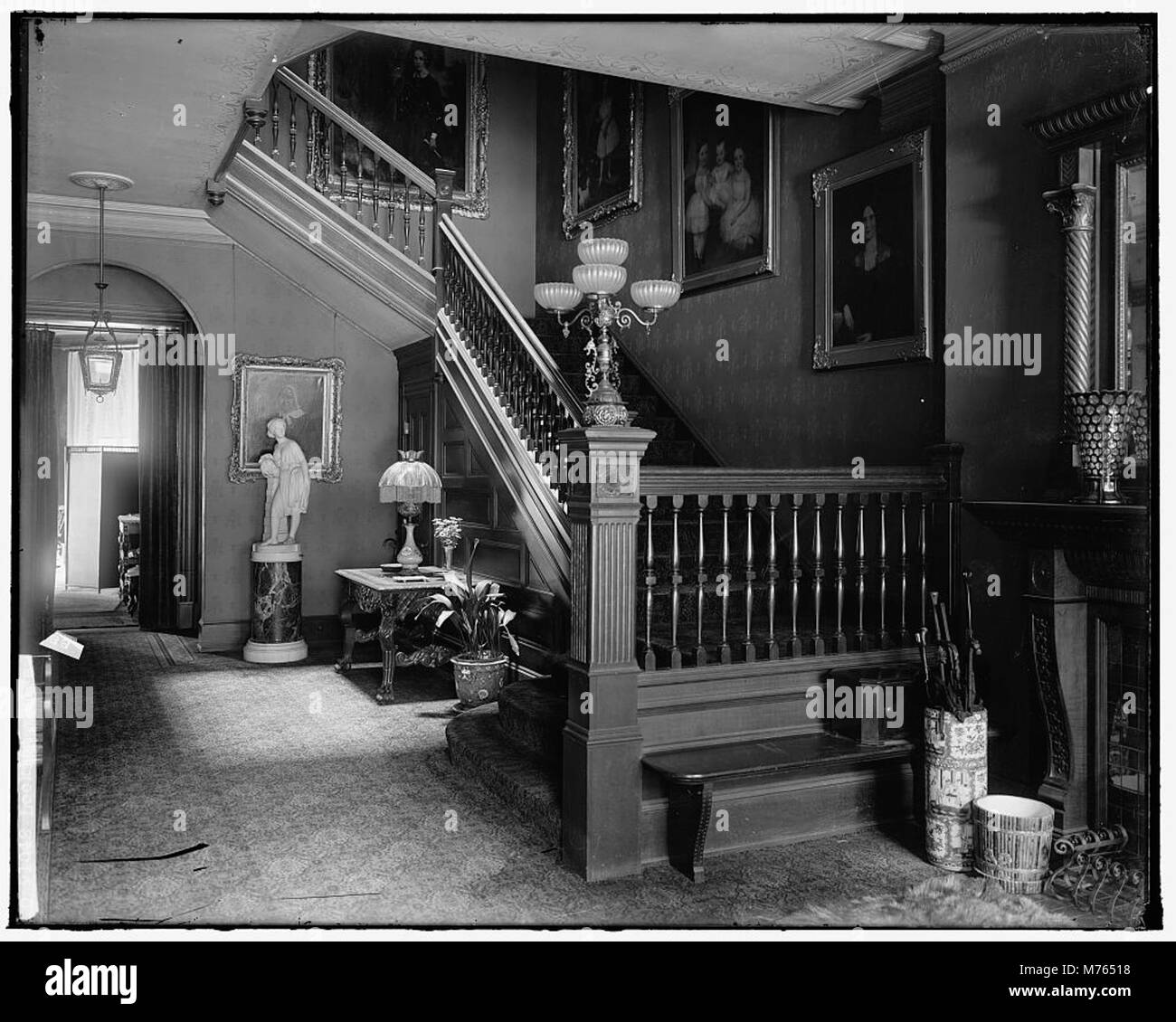 A photograph of the interior of Miss Lockett's home, offering a glimpse ...