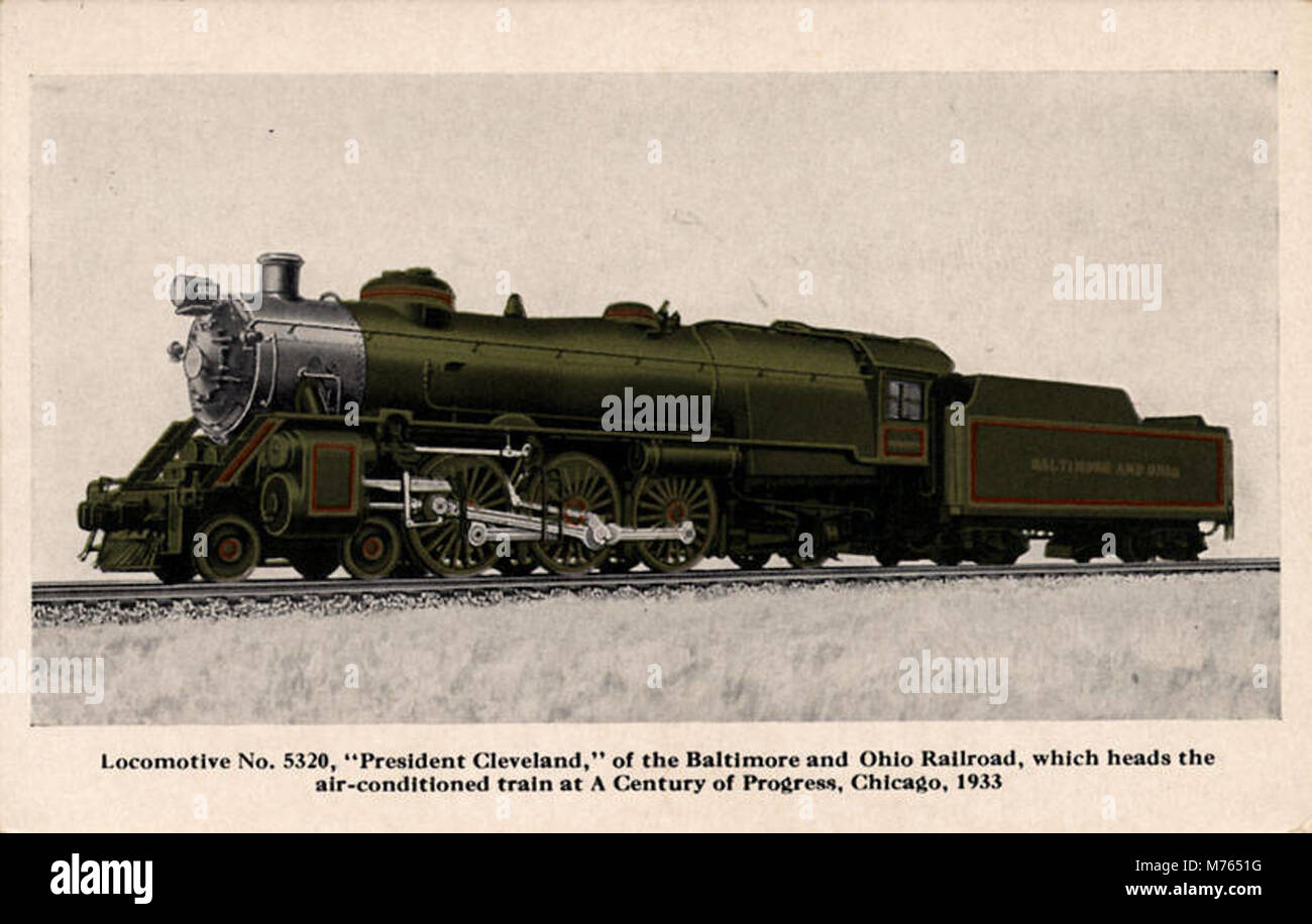 Locomotive No. 5320, named 'President Cleveland,' is a historic train ...