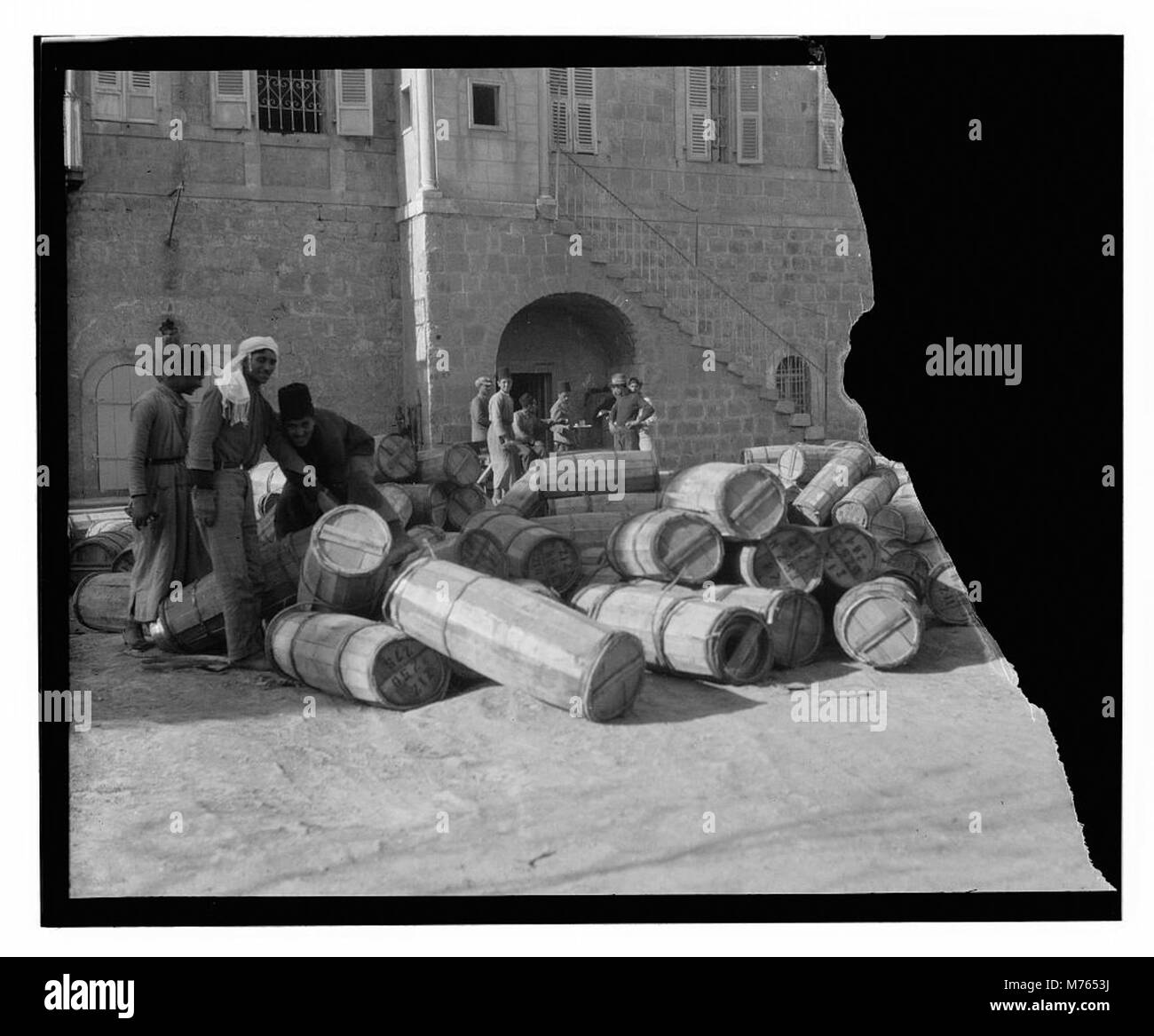 This photograph shows the devastation caused by a locust plague ...