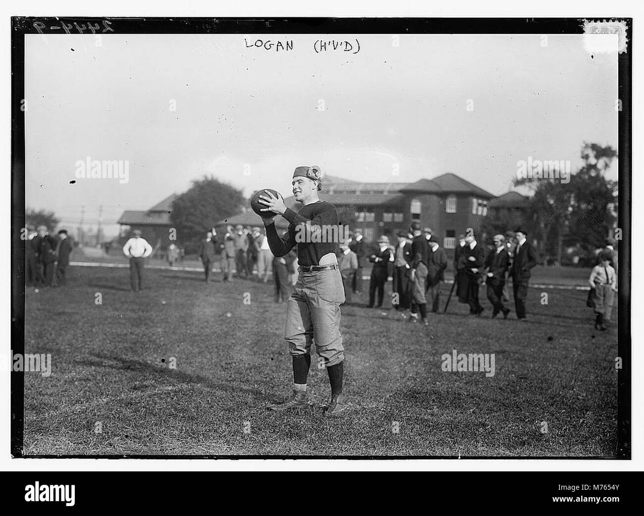 A photograph of Logan Hall at Harvard University, one of the iconic ...