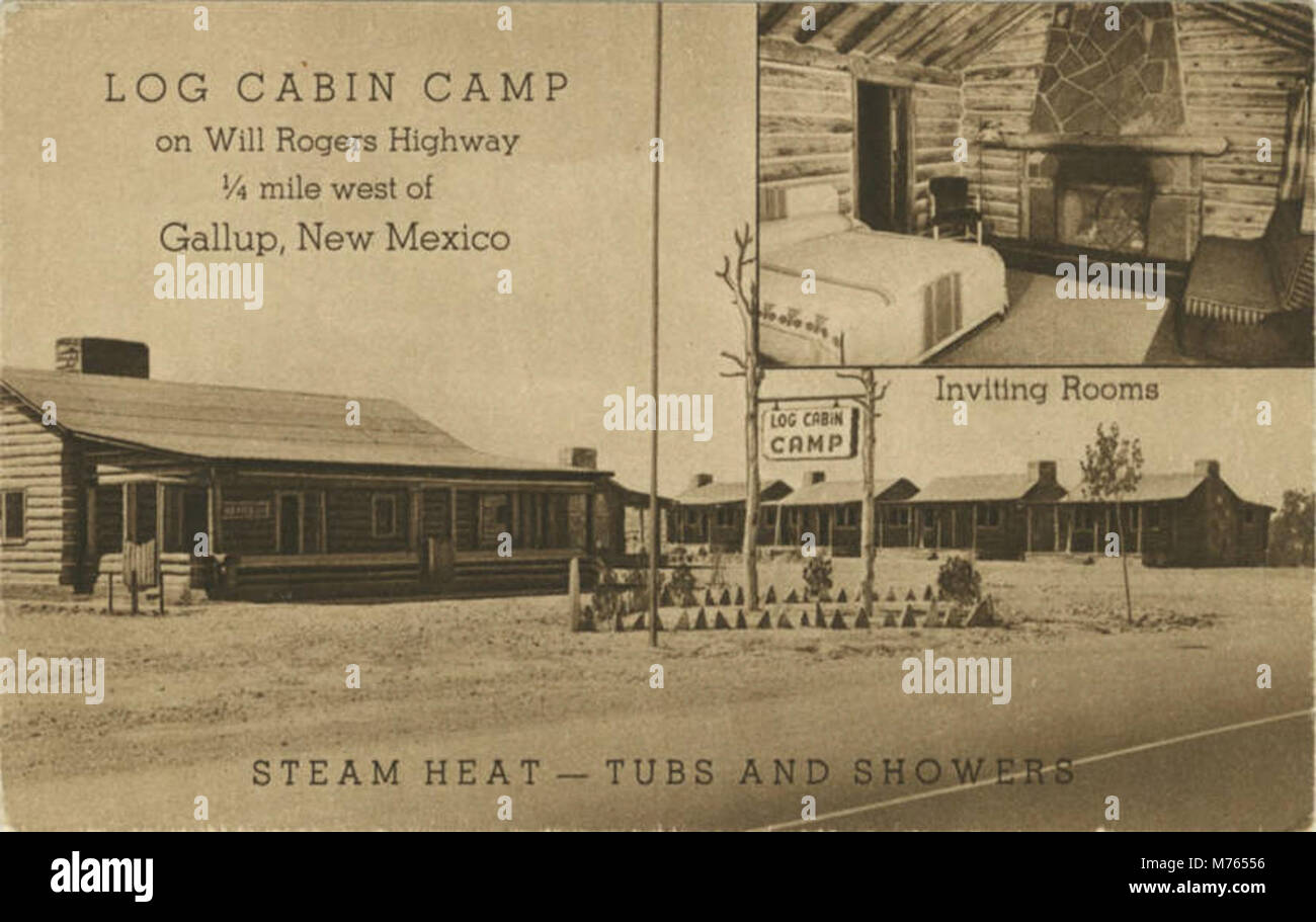 Log Cabin Camp (NBY 434770 Stock Photo - Alamy