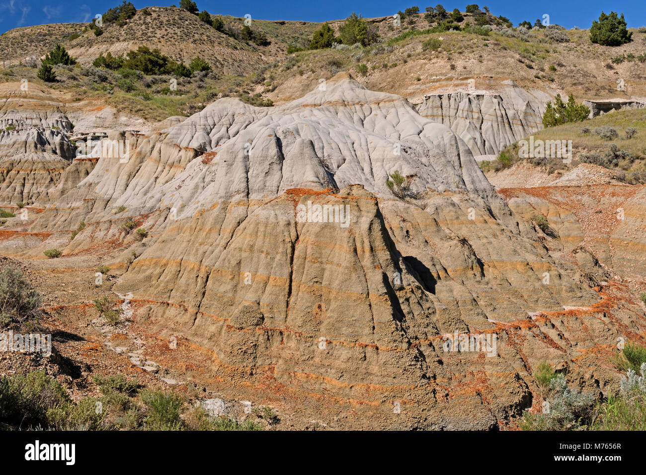 Colorful Badlands Formations in Theodore Roosevelt National Park in ...