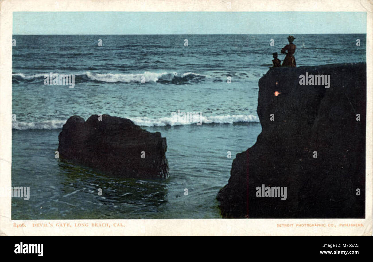 A photograph of Devil's Gate in Long Beach, California, an iconic ...