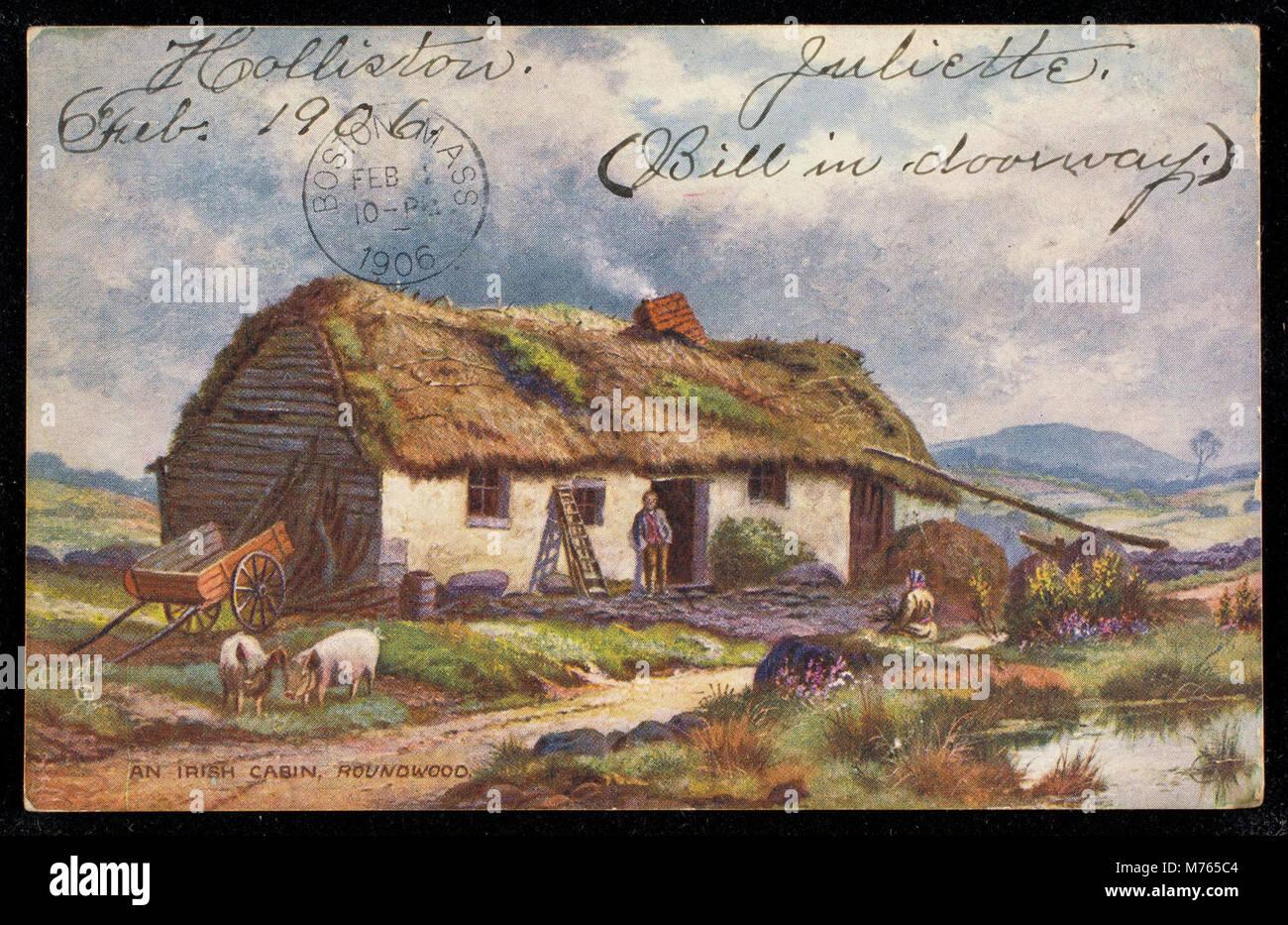 A traditional Irish cabin in Roundwood, Ireland, showcasing rural life ...