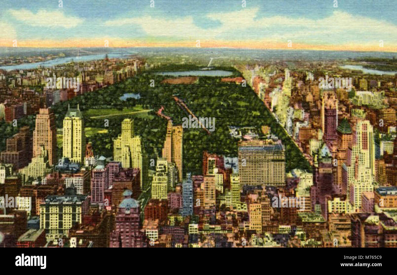 A scenic photograph looking north from the RCA Building, showcasing ...