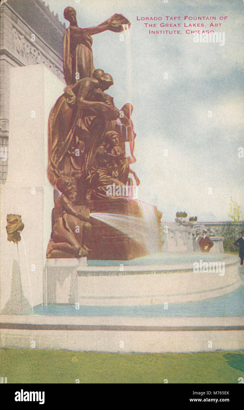 The Fountain of the Great Lakes, designed by Lorado Taft, located at ...