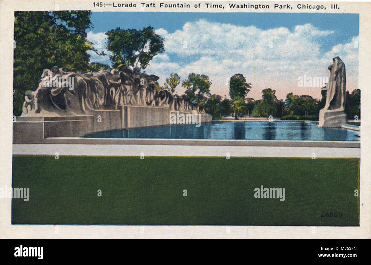The Fountain of Time, created by sculptor Lorado Taft, located in ...