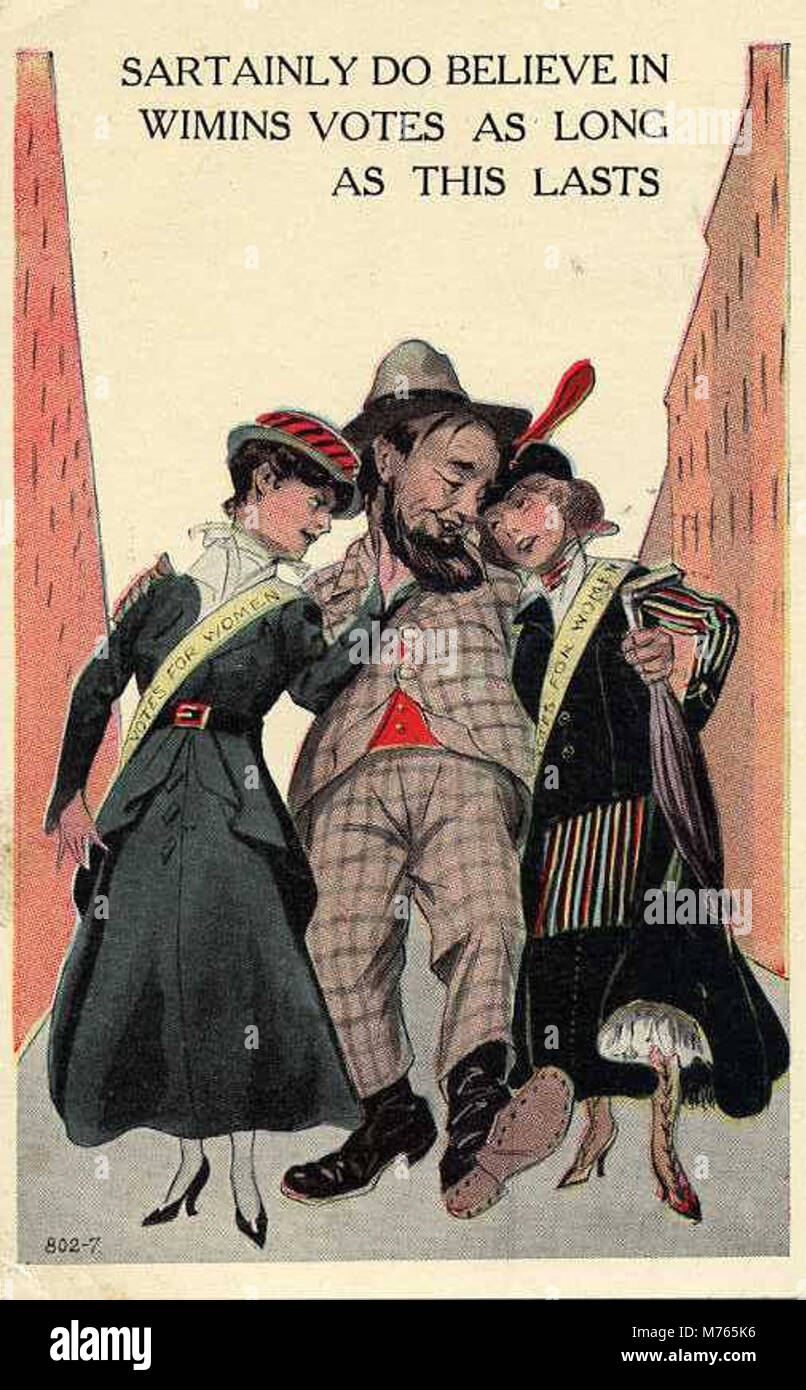 A collection of 16 high-quality, mint-condition suffrage-themed comic ...