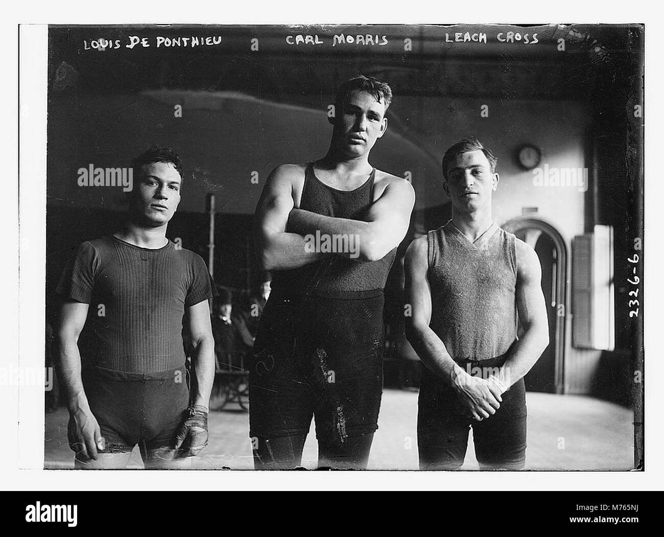 This image features portraits of Louis De Ponthieu, Carl Morris, and ...