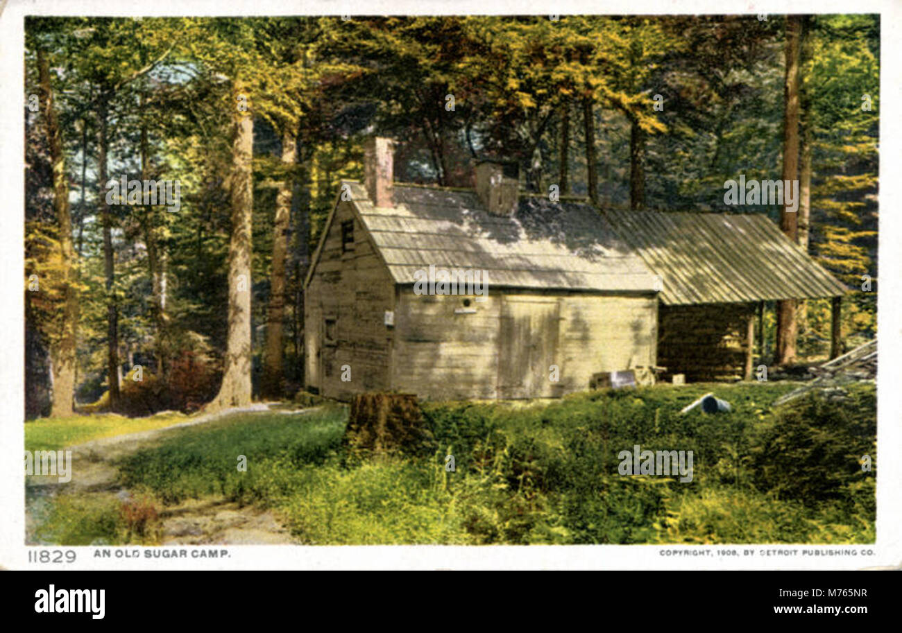 An image of an old sugar camp, showcasing traditional sugar production ...