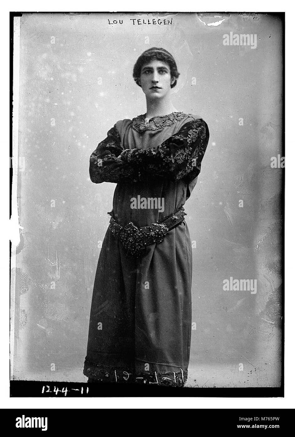 A portrait of Lou Tellegen, a notable figure in early 20th-century ...