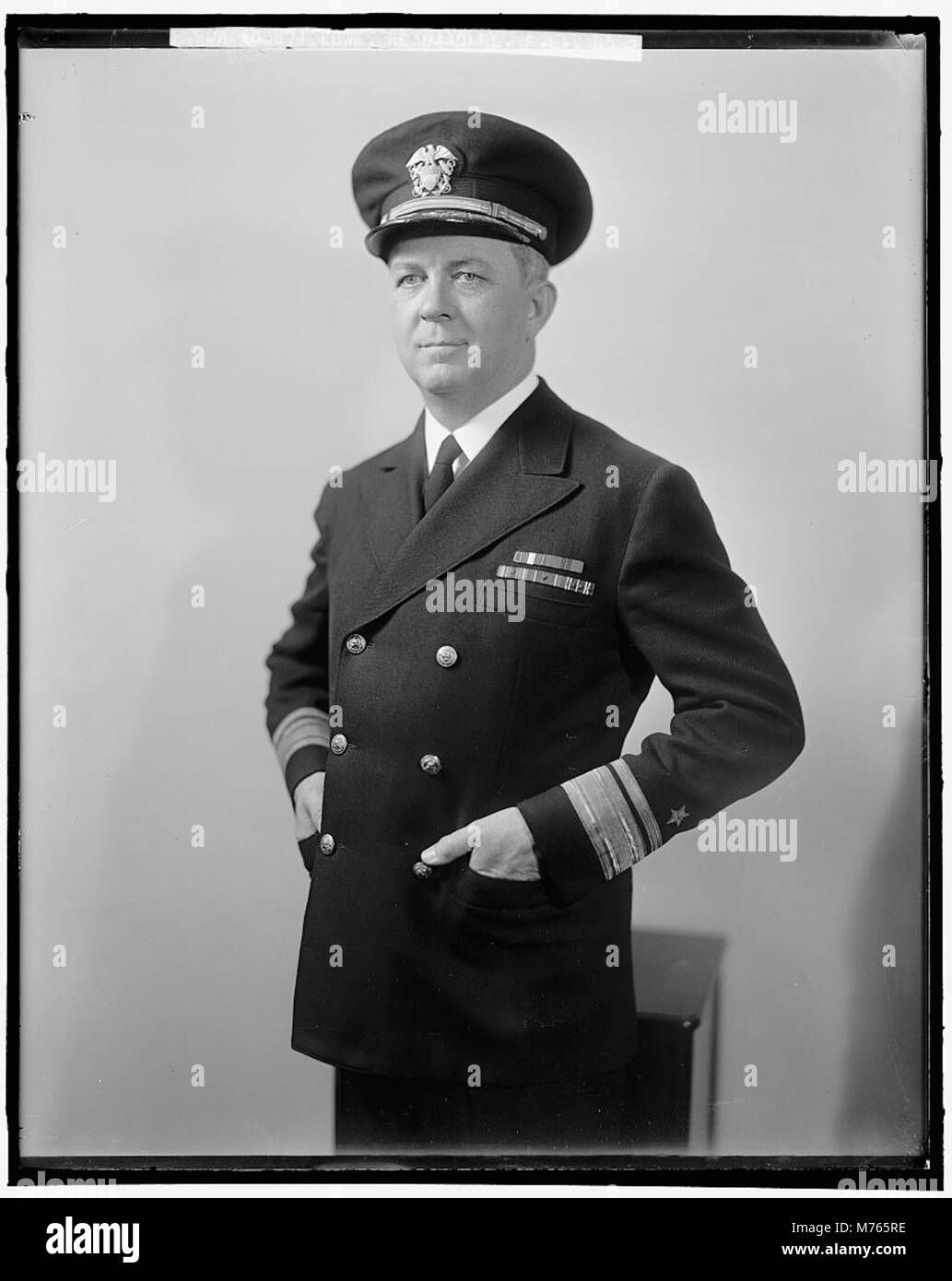 A portrait of F.L. Lowe, an admiral, likely taken during his military ...
