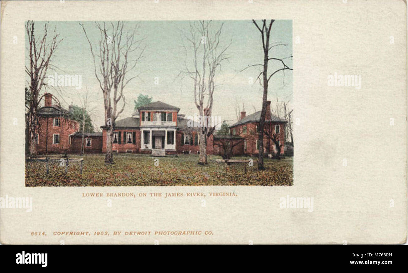A scenic photograph of Lower Brandon, located on the James River in ...