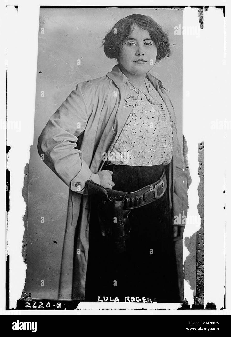 This photograph depicts Lula Rogers, a figure with historical ...
