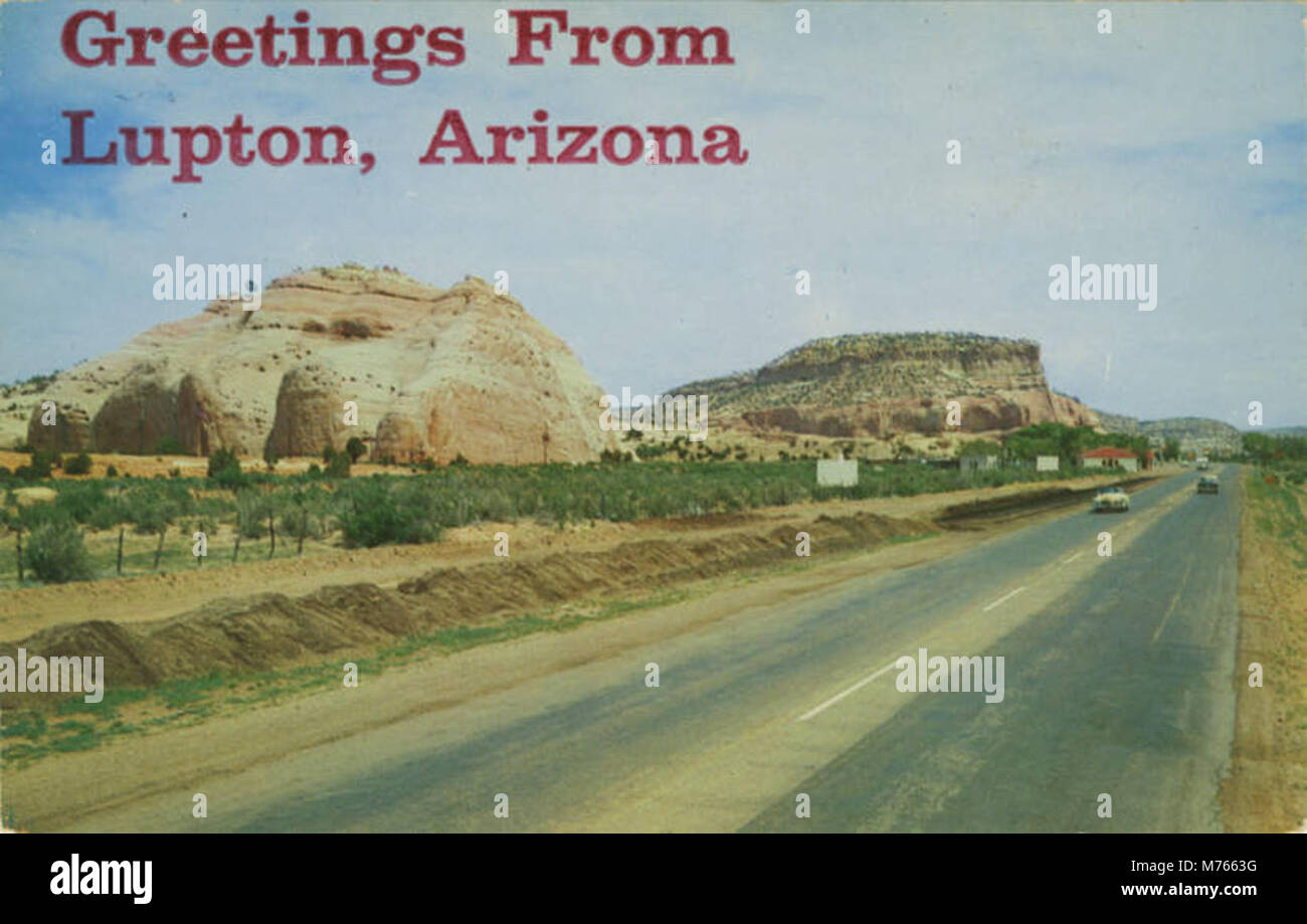 This postcard image from Lupton, Arizona, captures a typical scene from ...
