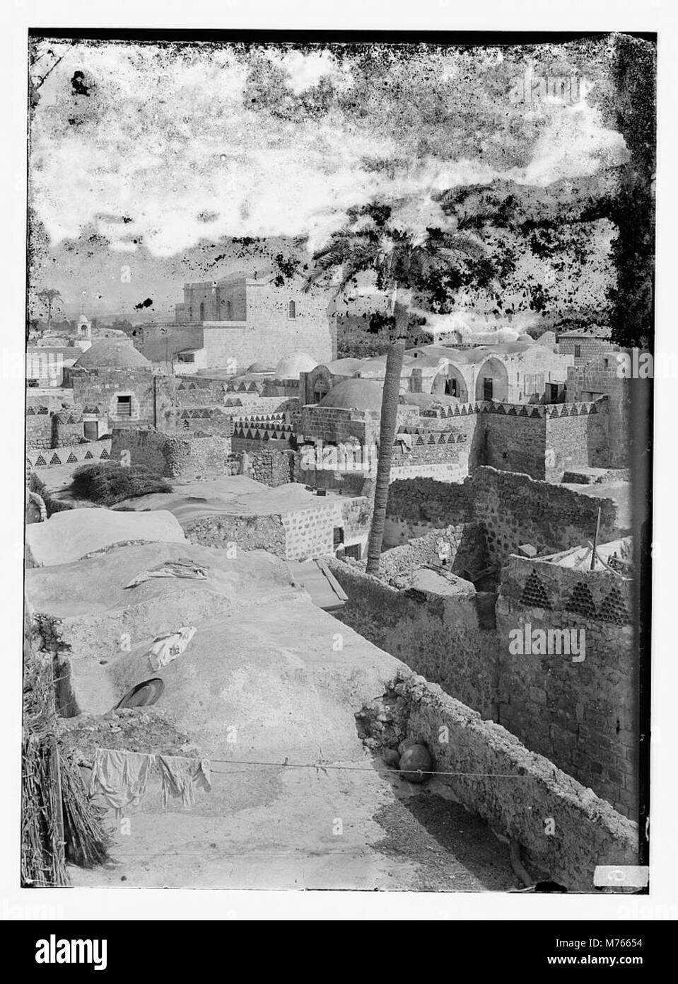 Photograph of Lydda, showing the Church of St. George, an important ...