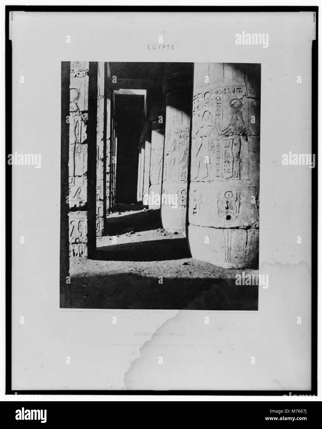 A photograph of post-Roman construction in the area of Mâdnet-Abou in ...