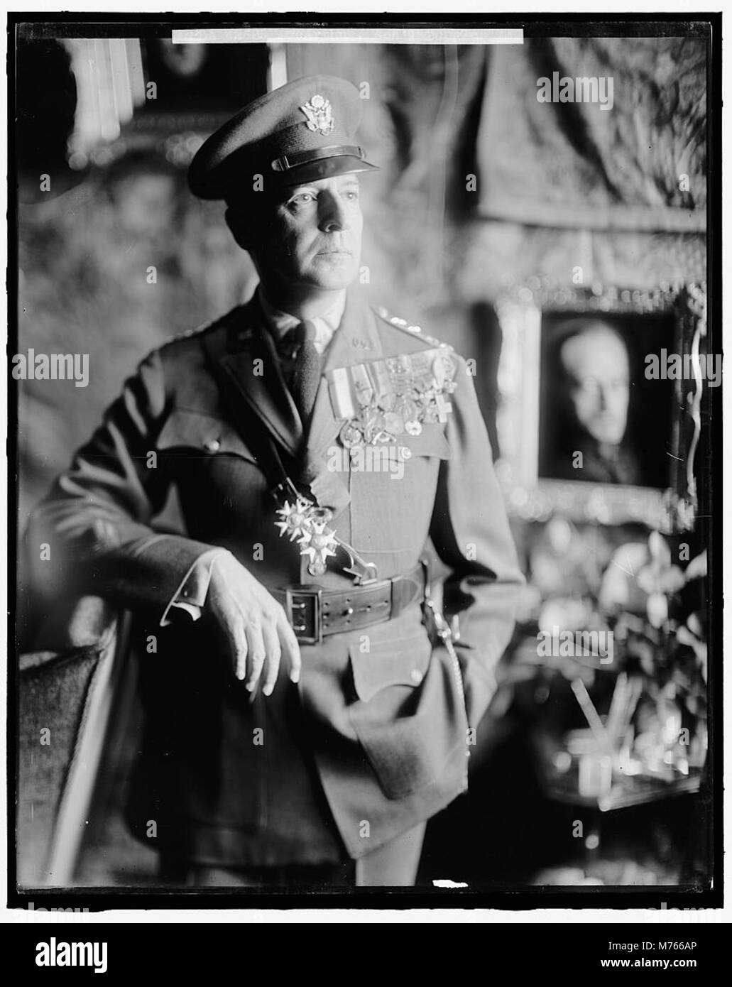 Portrait of General Douglas MacArthur, one of the most prominent U.S ...