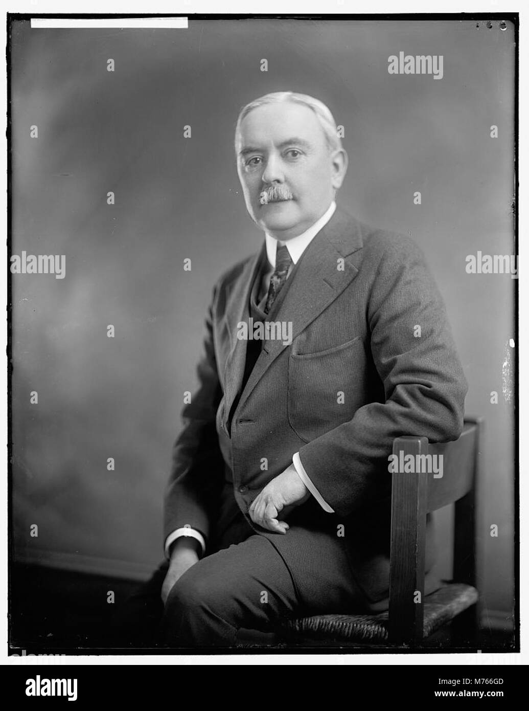 A portrait of Rowland Mahany, capturing his likeness in a formal ...