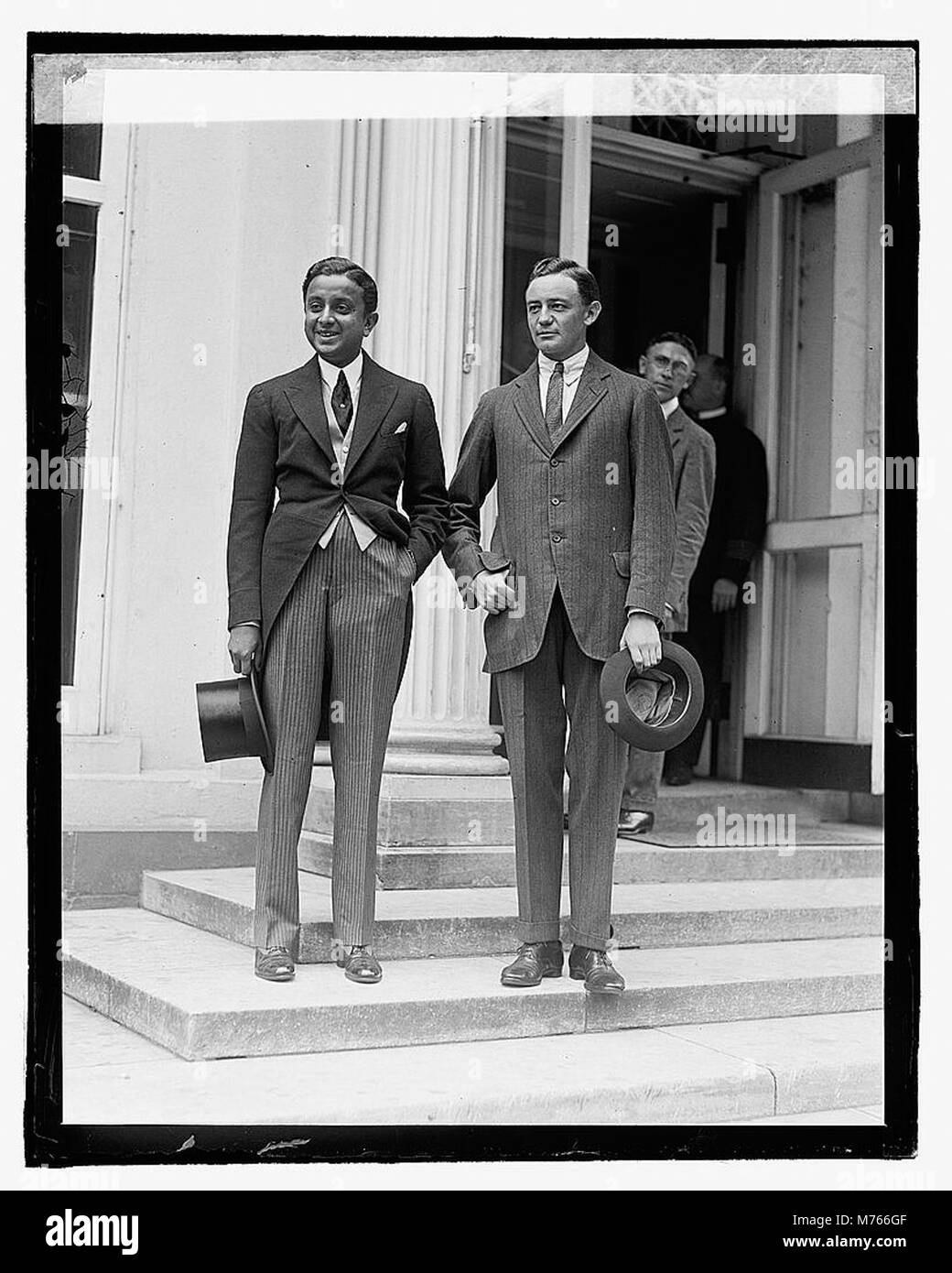A photograph of Maharaja Z. Rajpipla and his associate Yruchen, taken ...