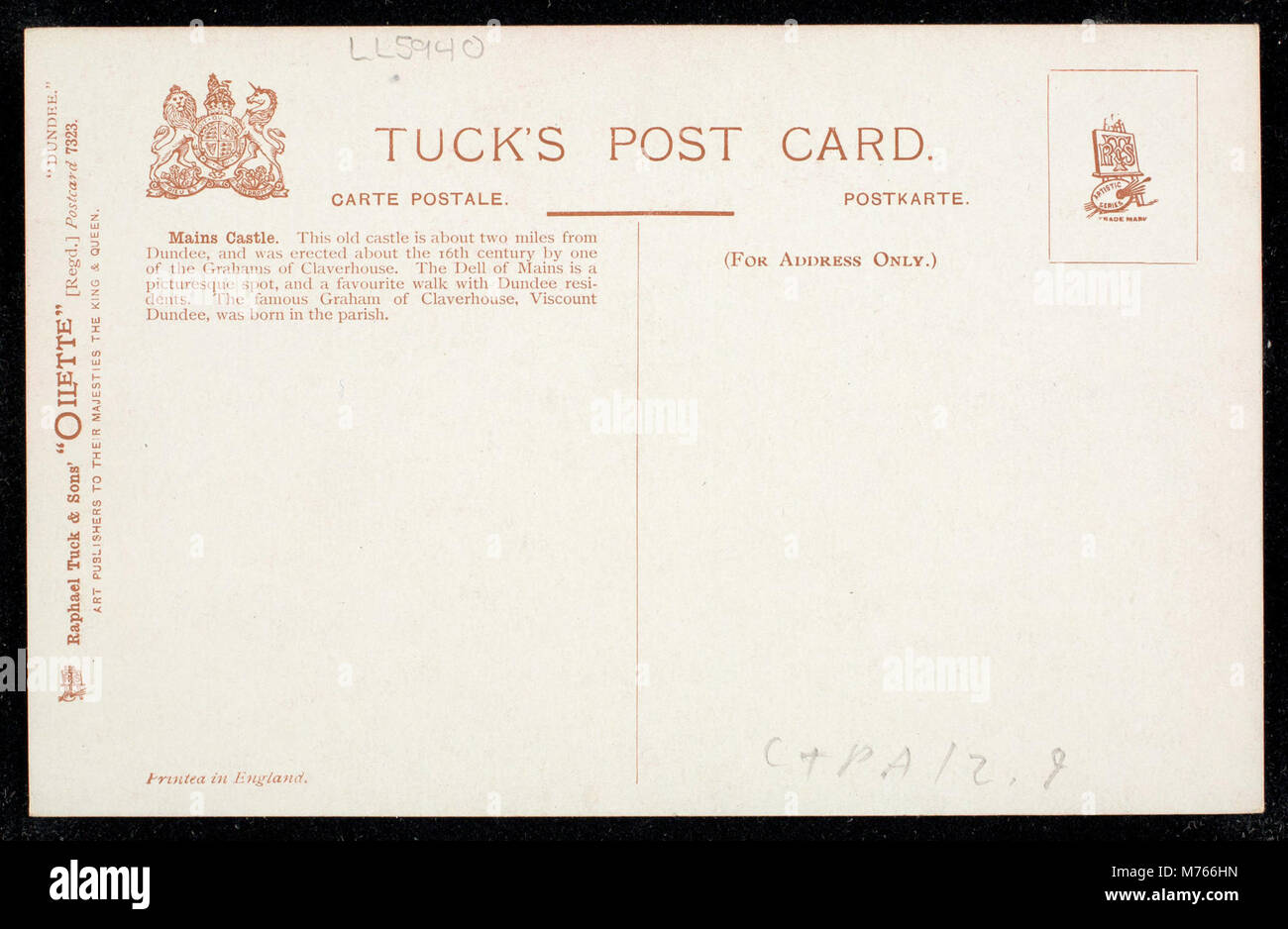 Mains castle hi-res stock photography and images - Alamy