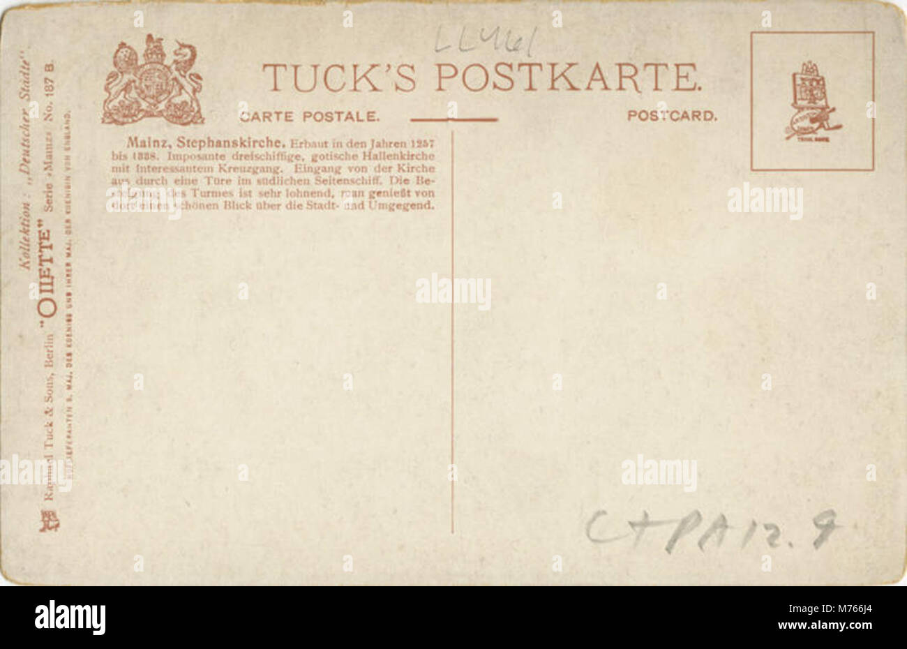 Photograph of the Stephanskirche in Mainz, Germany, showcasing its ...