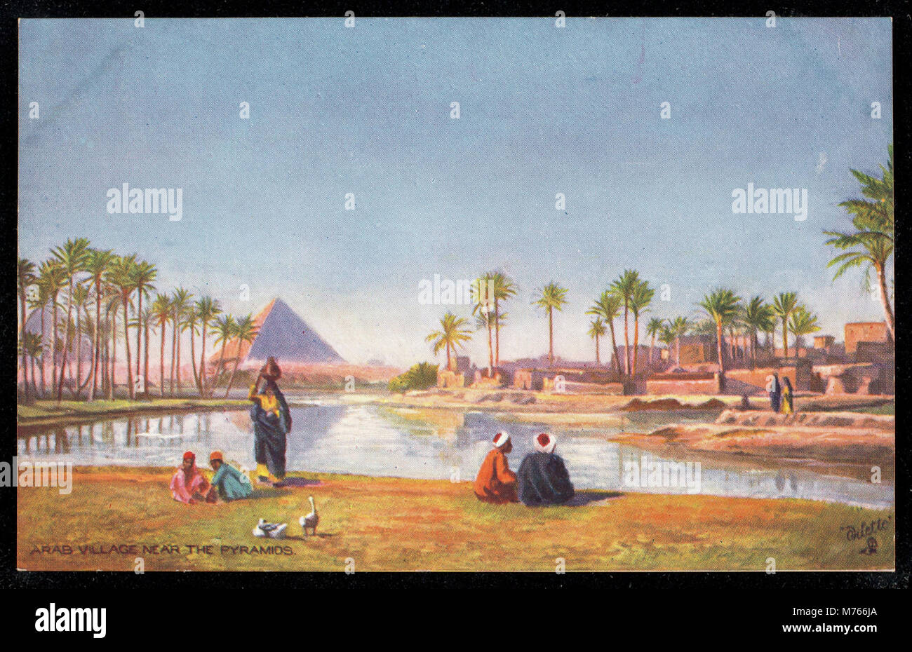 An Arab village located near the Pyramids of Giza, offering a glimpse ...