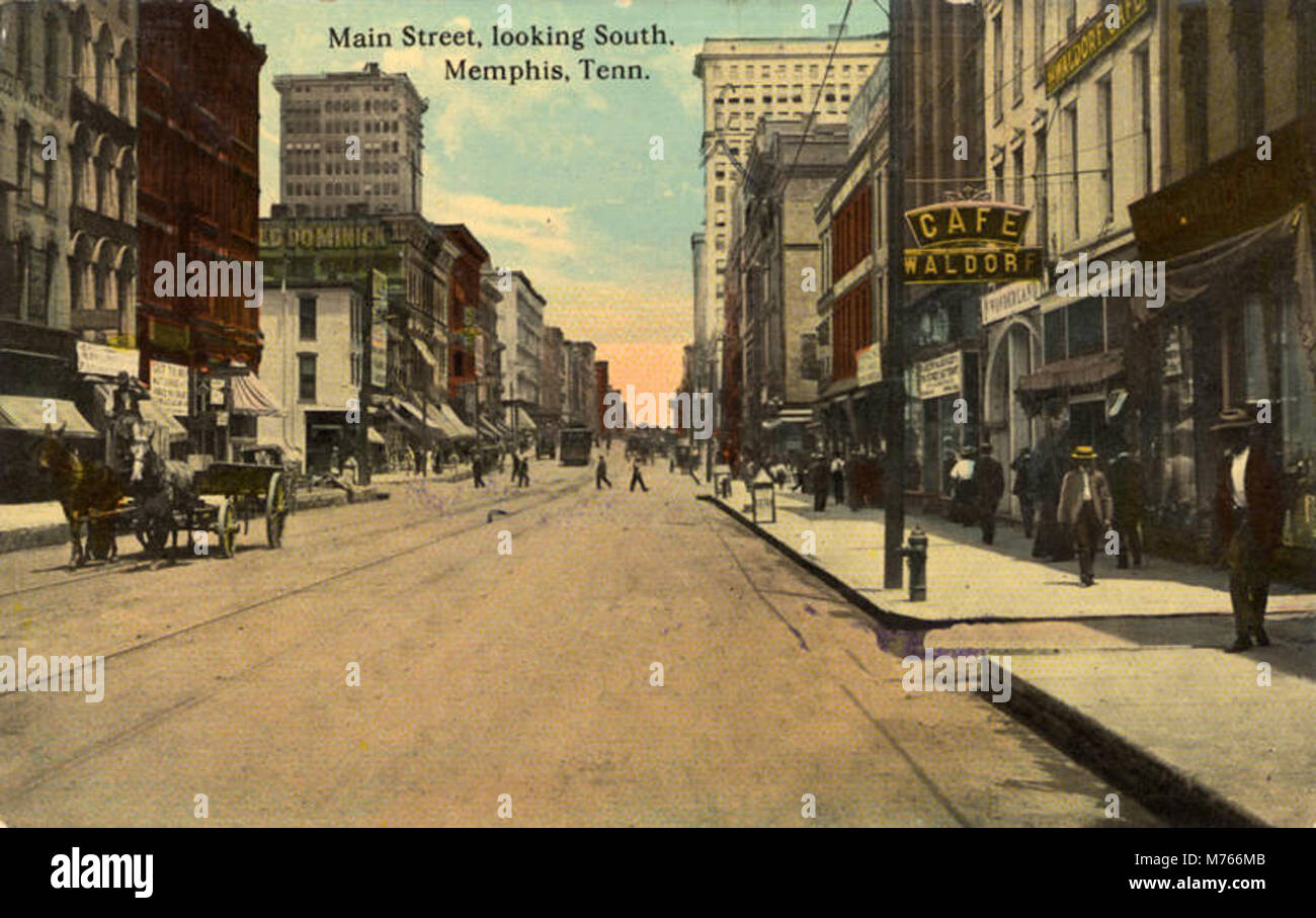 A view looking south down Main Street, capturing the architecture ...