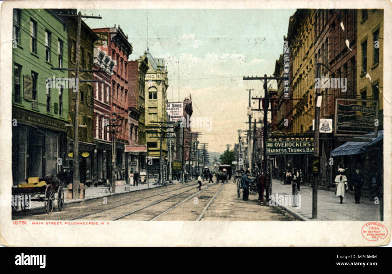 A historical photograph of Main Street, capturing the essence of the ...
