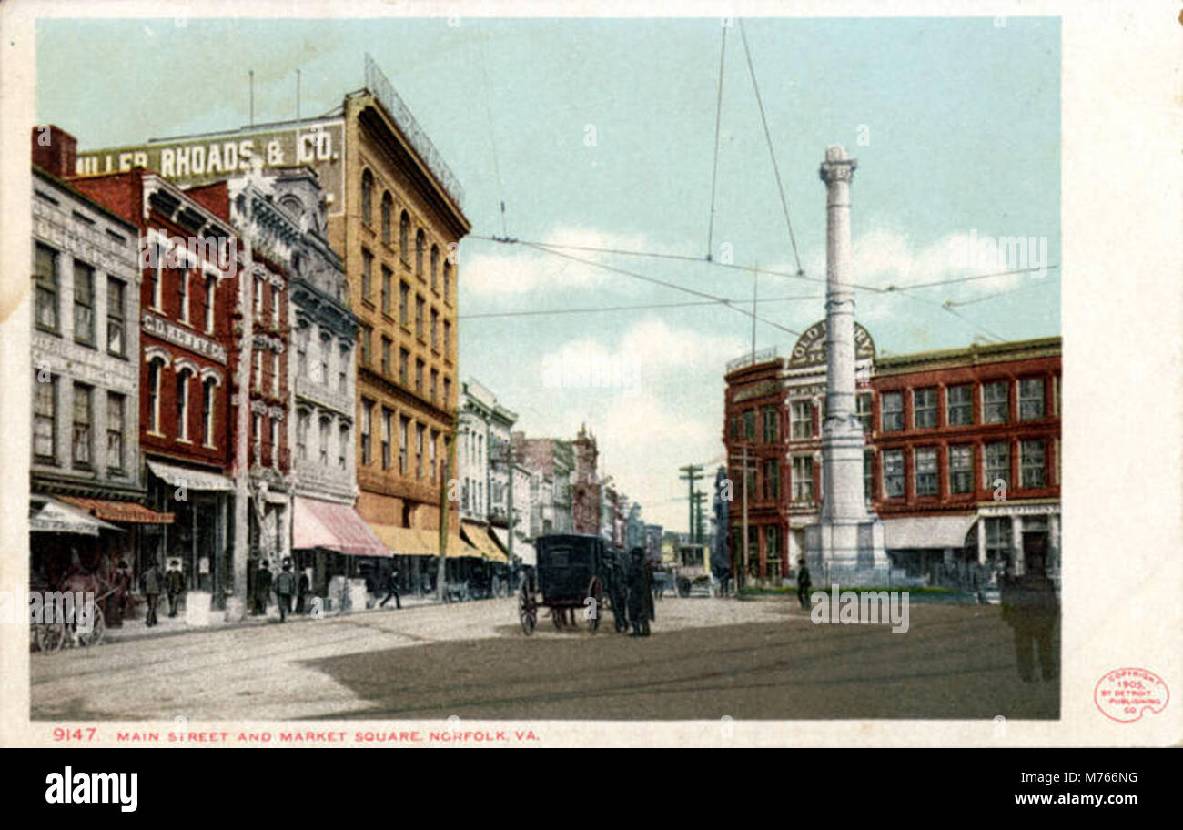 Photograph of Main Street and Market Square, providing a snapshot of ...